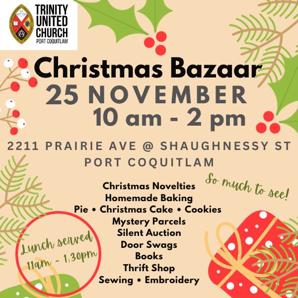 Trinity United Christmas Bazaar | Trinity United Church Port Coquitlam